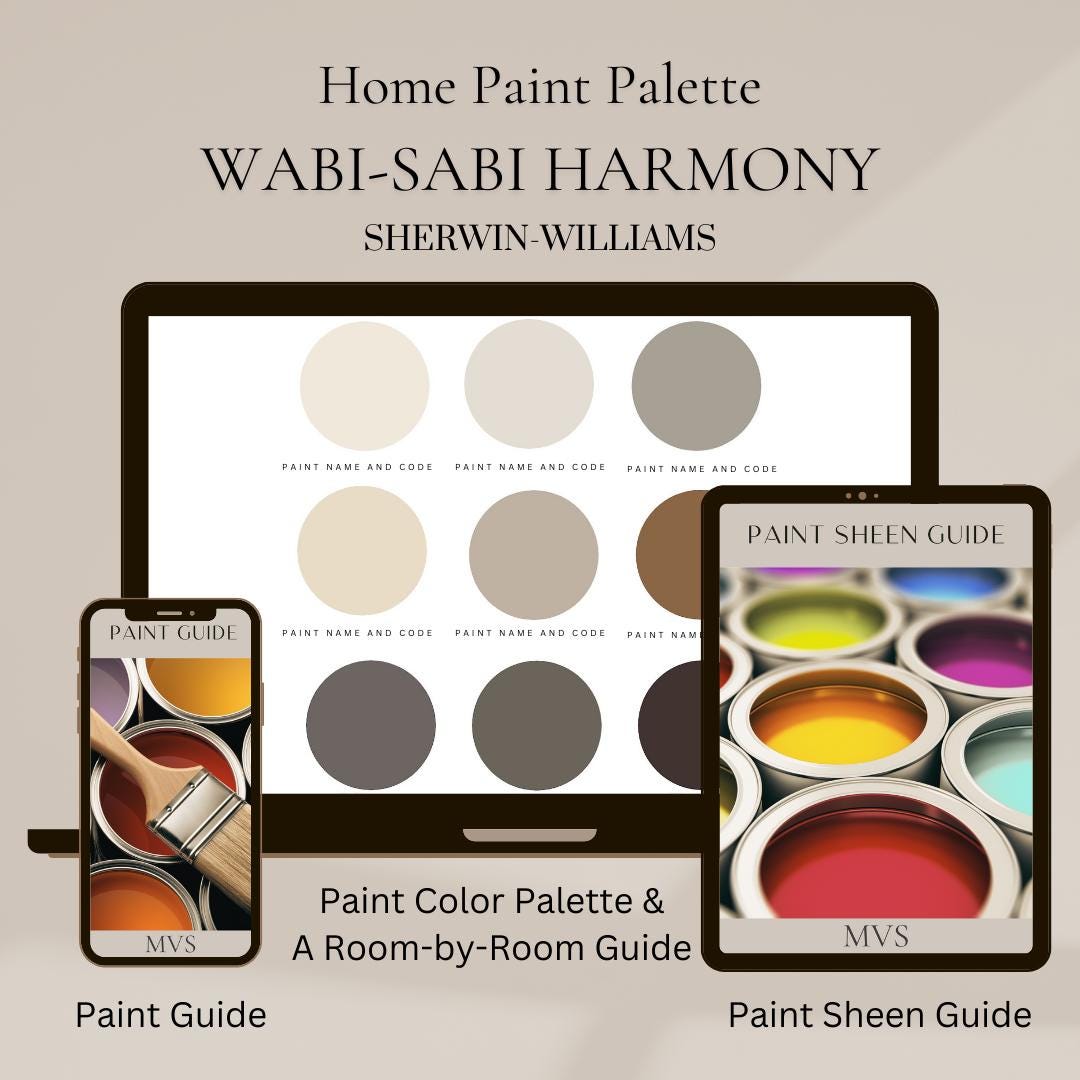 Home Paint Color Palette Japanese Collection Wabi-sabi Harmony Paint ...