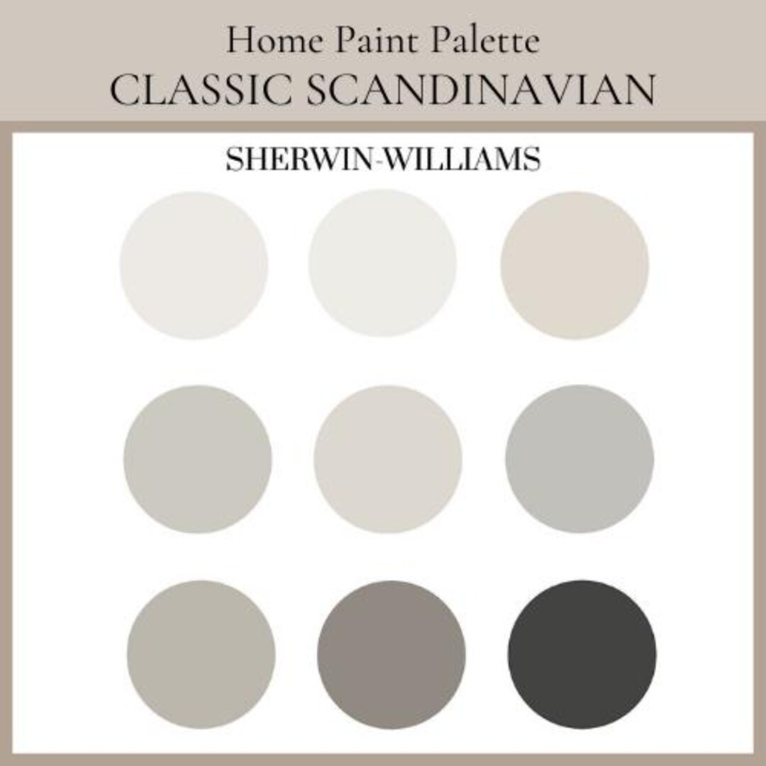 Home Paint Color Palette Scandinavian Collection Classic Scandinavian ...