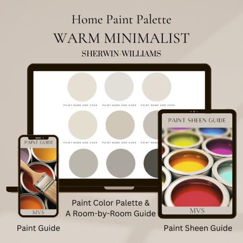 Home Paint Color Palette Minimalist Collection Warm Minimalist Paint ...