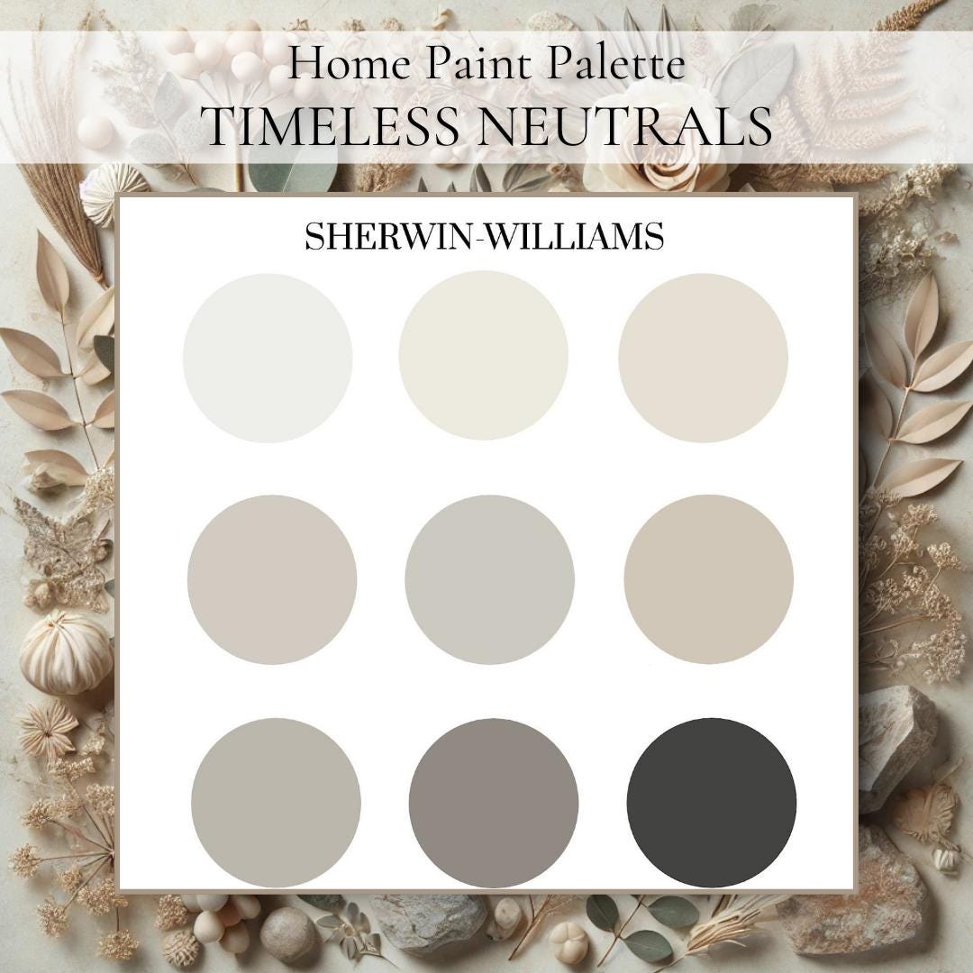 Home Paint Color Palette Home Staging Collection Timeless Neutrals ...