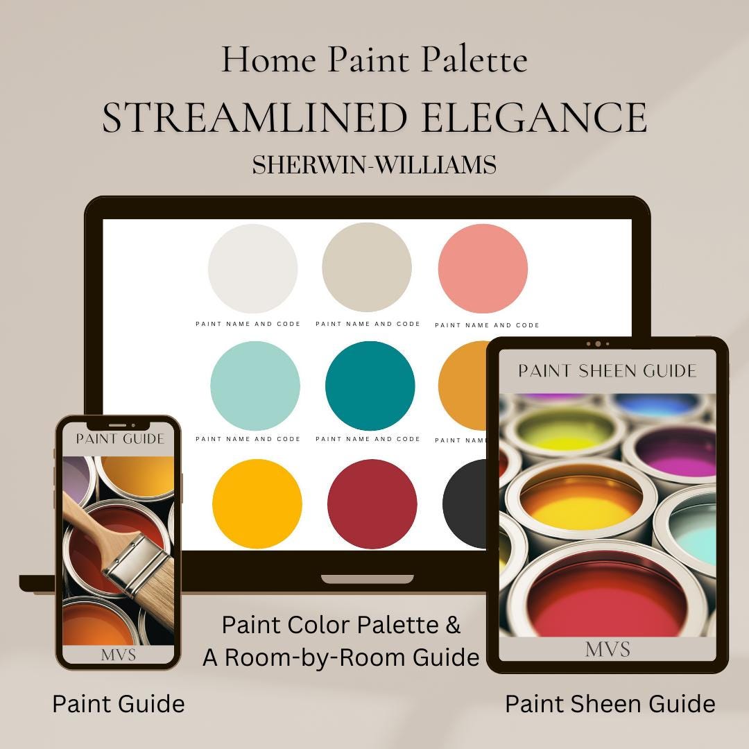 Home Paint Color Palette Art Deco Collection Streamlined Elegance Paint ...