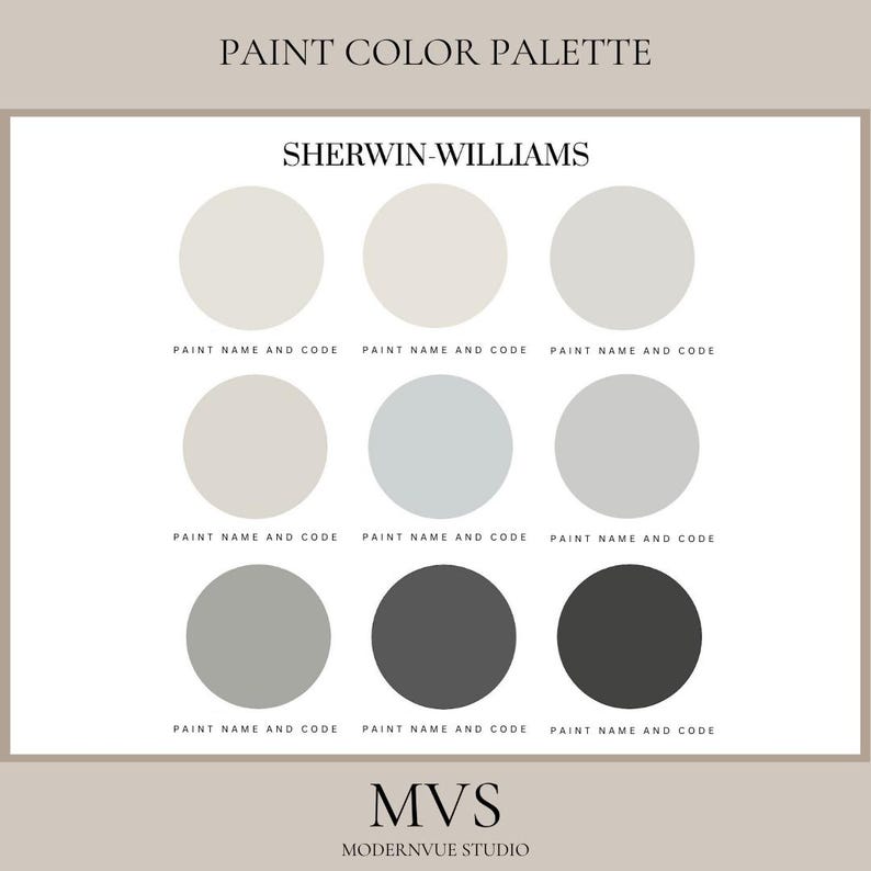 Home Paint Color Palette Minimalist Collection Bold Minimalist Paint ...