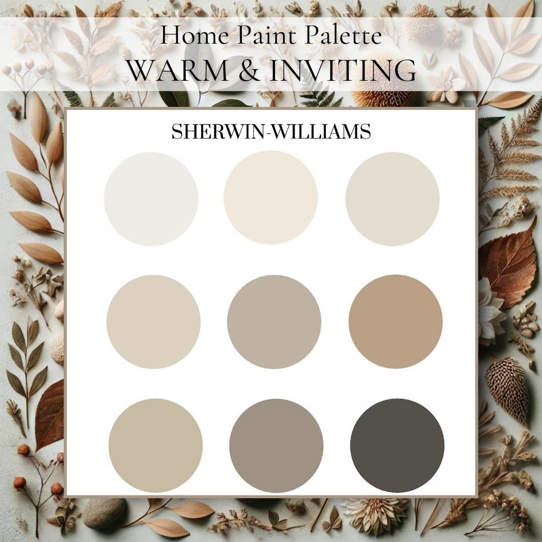 Home Paint Color Palette Home Staging Collection Warm & Inviting Paint ...