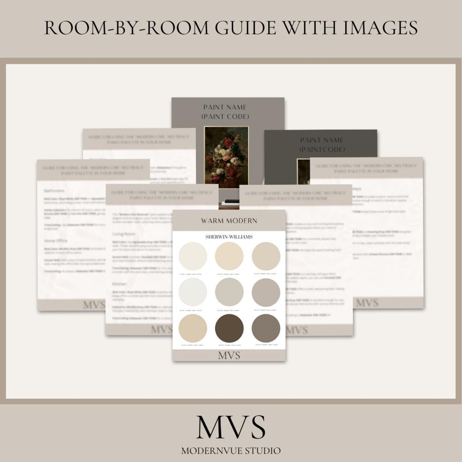 Home Paint Color Palette Modern Collection Warm Modern With Sherwin ...