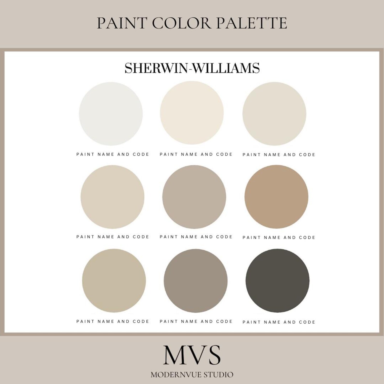 Home Paint Color Palette Home Staging Collection Warm & Inviting Paint ...