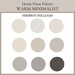 Home Paint Color Palette Minimalist Collection Warm Minimalist Paint ...