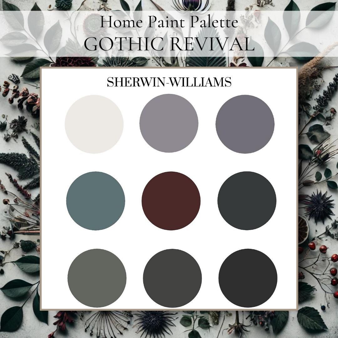 Home Paint Color Palette Gothic Collection Gothic Revival Paint Color ...