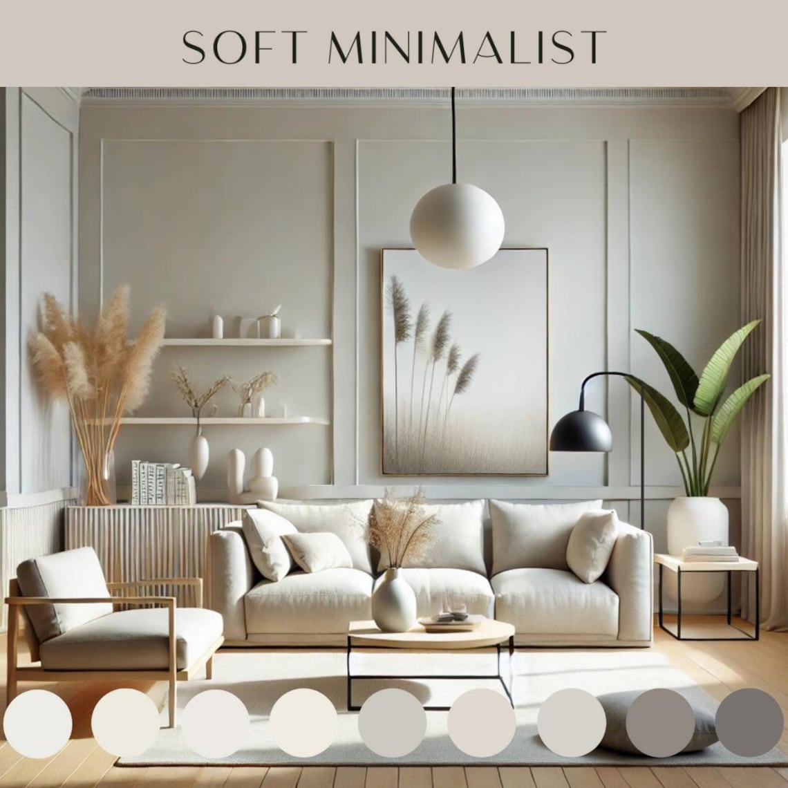 Home Paint Color Palette Minimalist Collection Soft Minimalist Paint ...