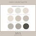 Home Paint Color Palette Minimalist Collection Warm Minimalist Paint ...