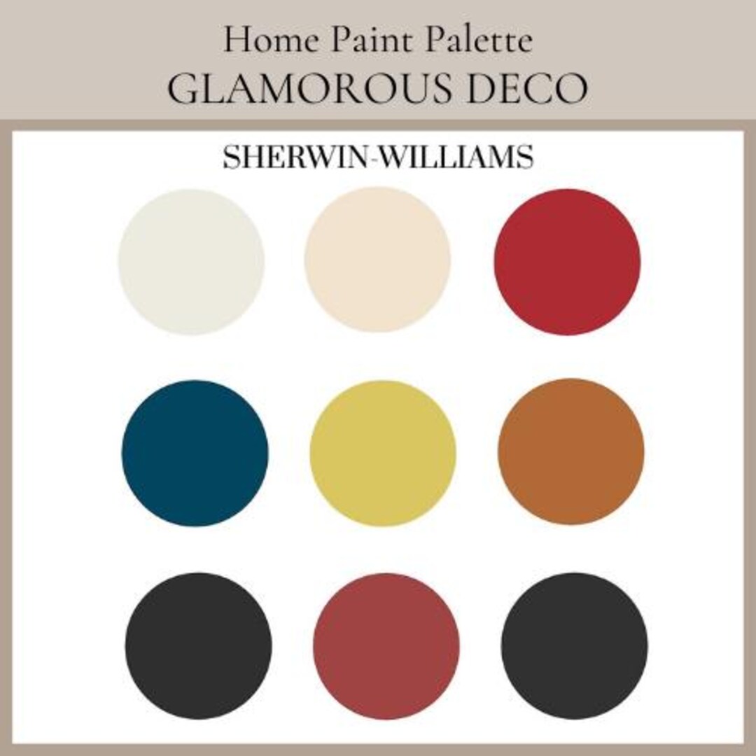 Home Paint Color Palette Art Deco Collection Glamorous Deco Paint Color ...