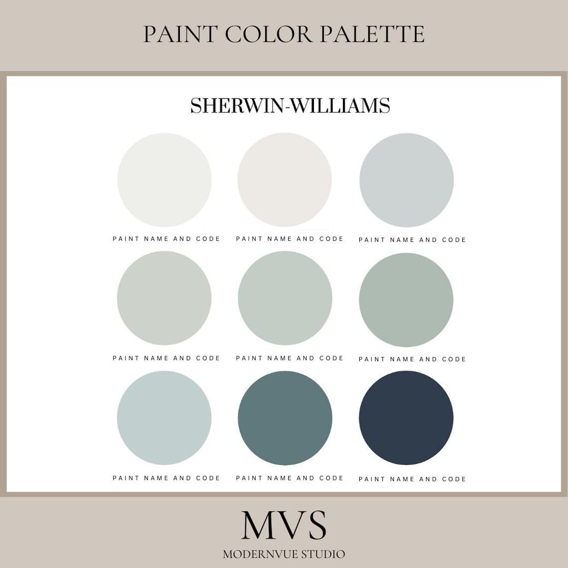 Home Paint Color Palette Coastal Collection Ocean Breeze Paint Color ...