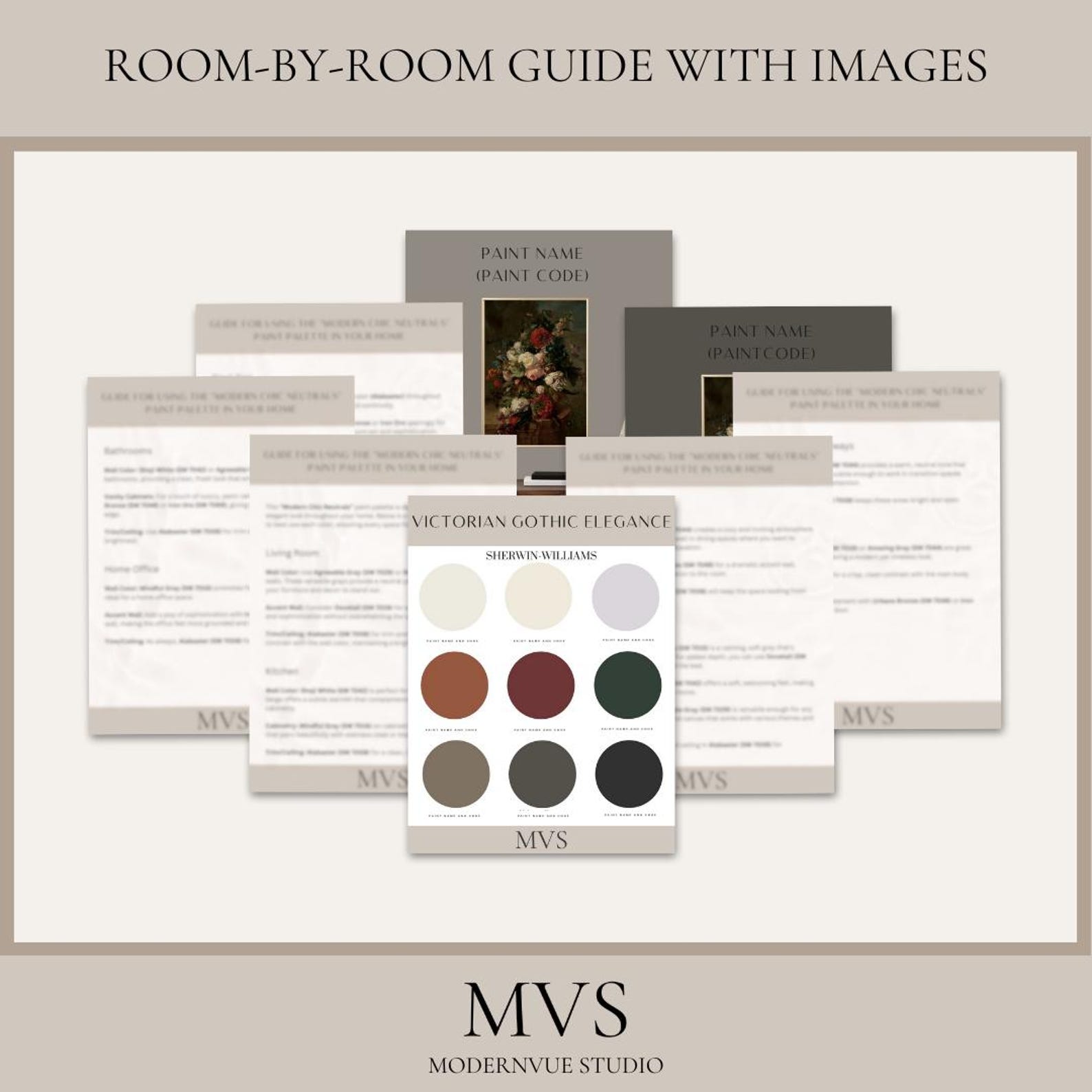 Home Paint Color Palette Gothic Collection Victorian Gothic Elegance ...