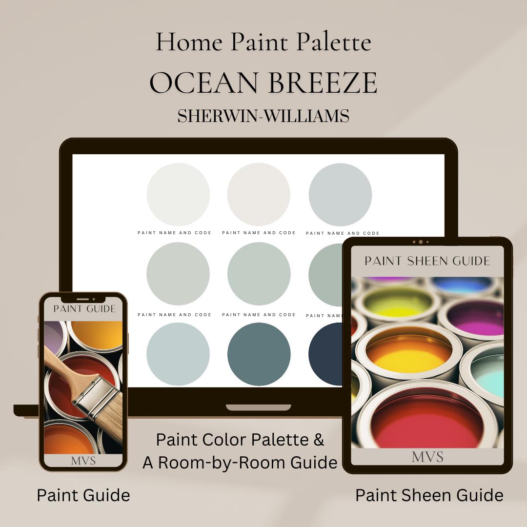 Home Paint Color Palette Coastal Collection Ocean Breeze Paint Color ...