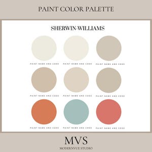 Home Paint Color Palette Coastal Collection Sandy Shores Paint Color ...