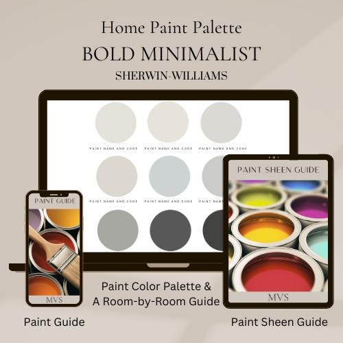 Home Paint Color Palette Minimalist Collection Bold Minimalist Paint ...