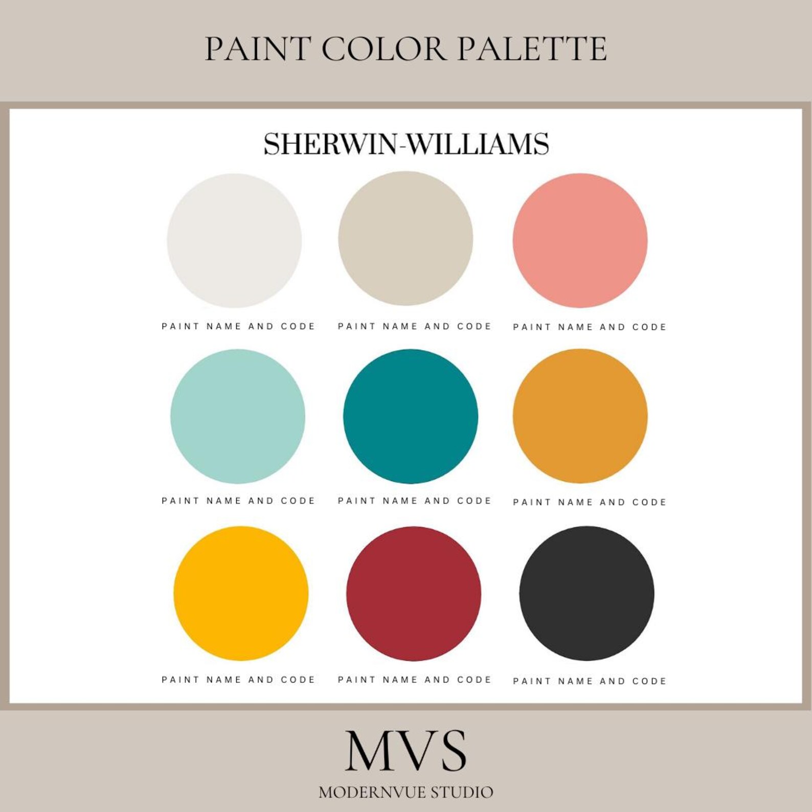 Home Paint Color Palette Art Deco Collection Streamlined Elegance Paint ...