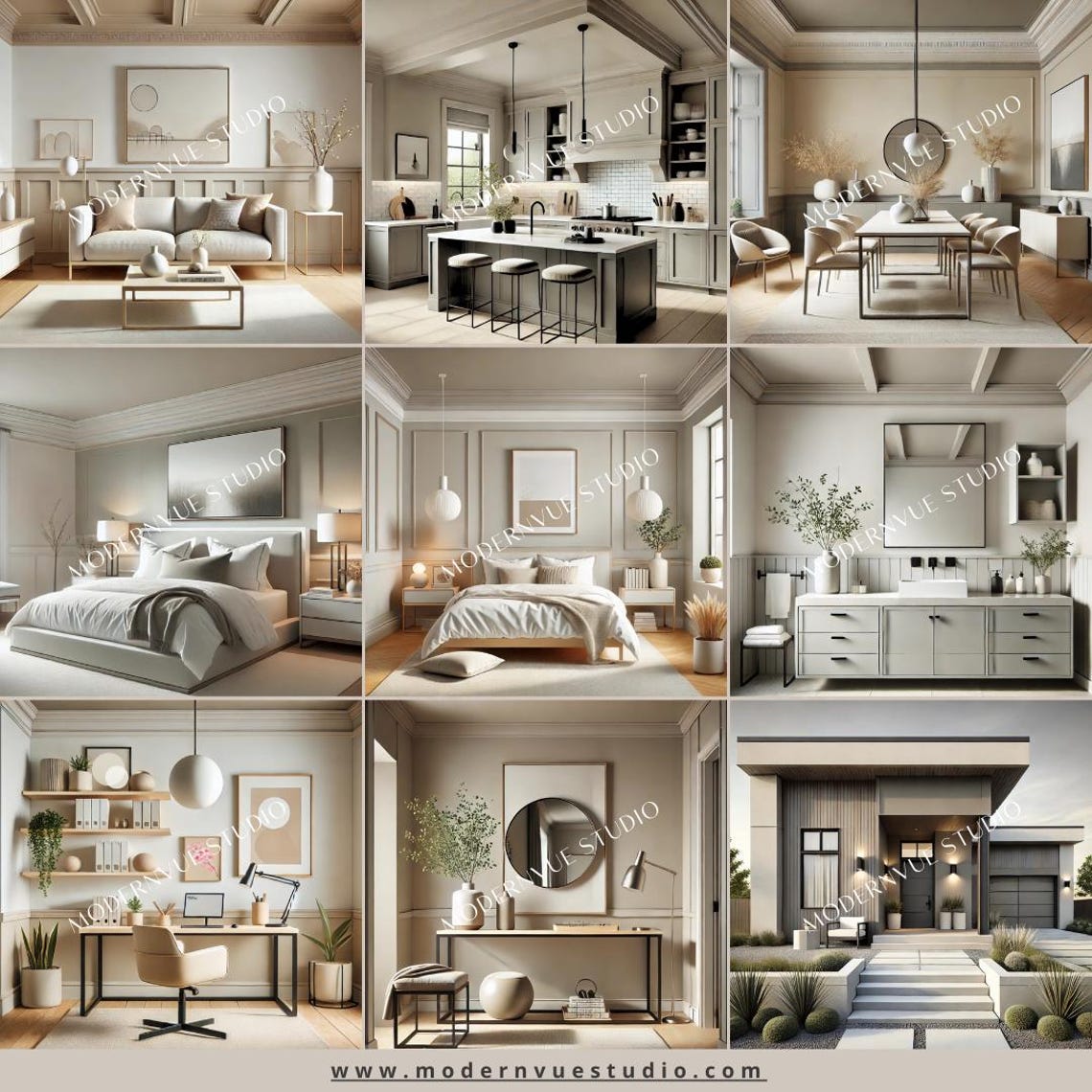 Home Paint Color Palette Minimalist Collection Warm Minimalist Paint ...