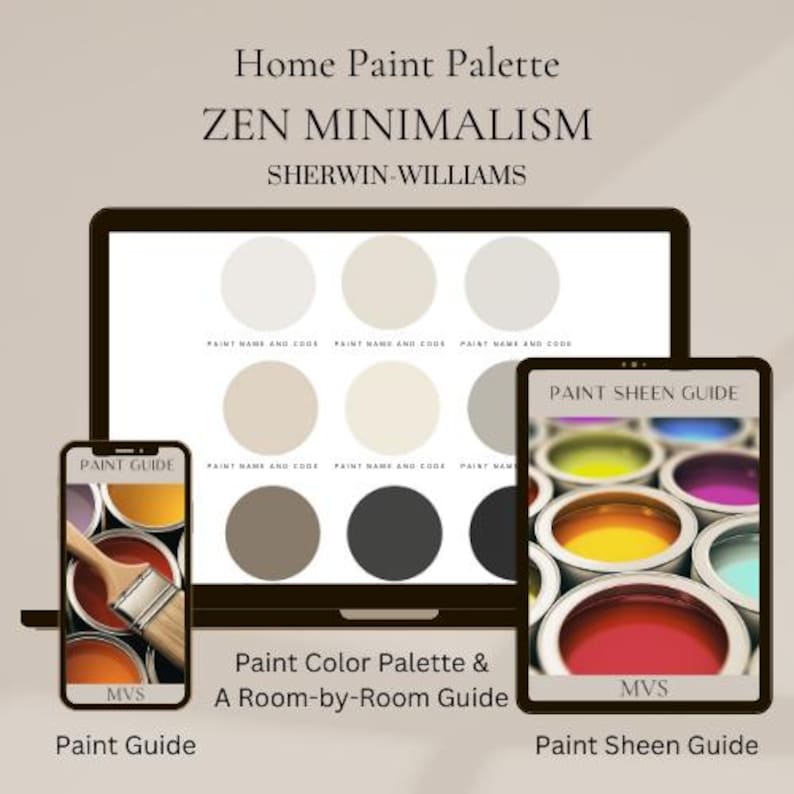 Home Paint Color Palette Japanese Collection Zen Minimalism Paint Color ...