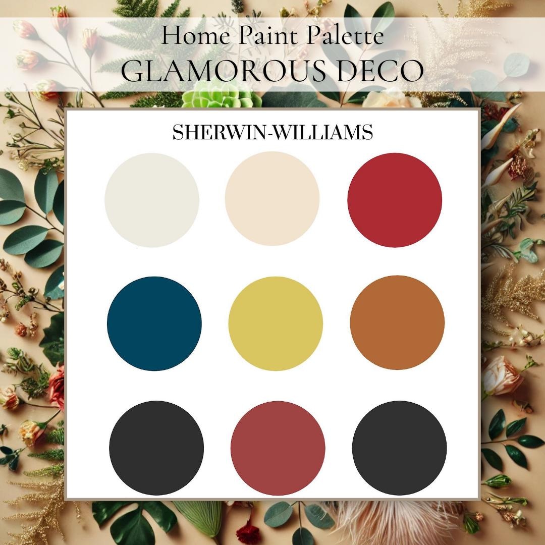Home Paint Color Palette Art Deco Collection Glamorous Deco Paint Color ...