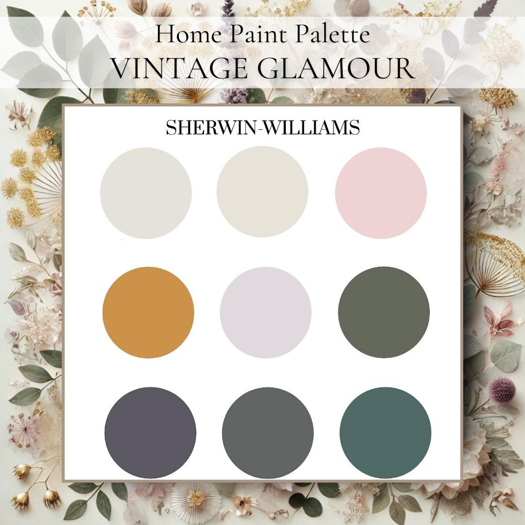 Home Paint Color Palette Vintage Collection Vintage Glamour Paint Color ...