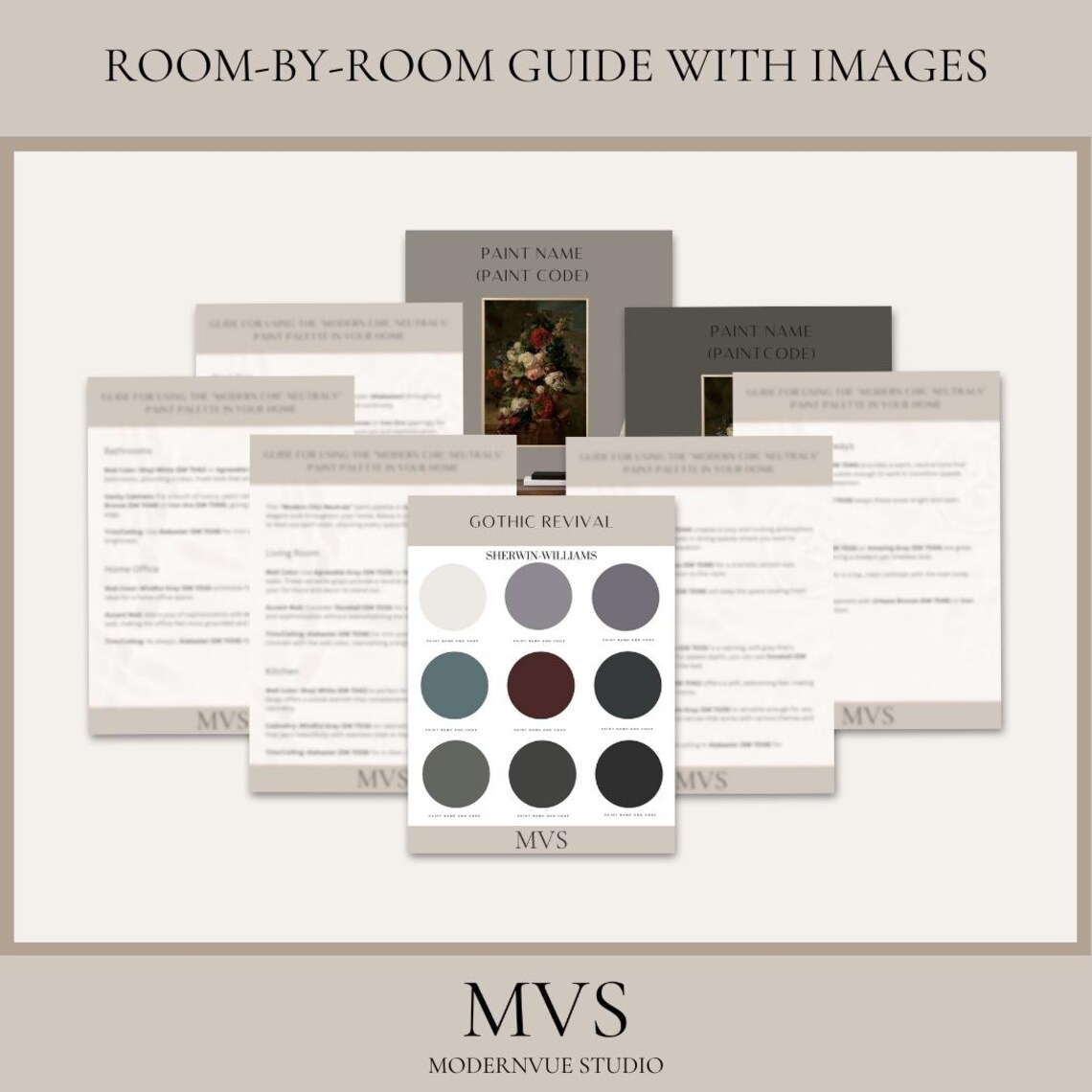 Home Paint Color Palette Gothic Collection Gothic Revival Paint Color ...