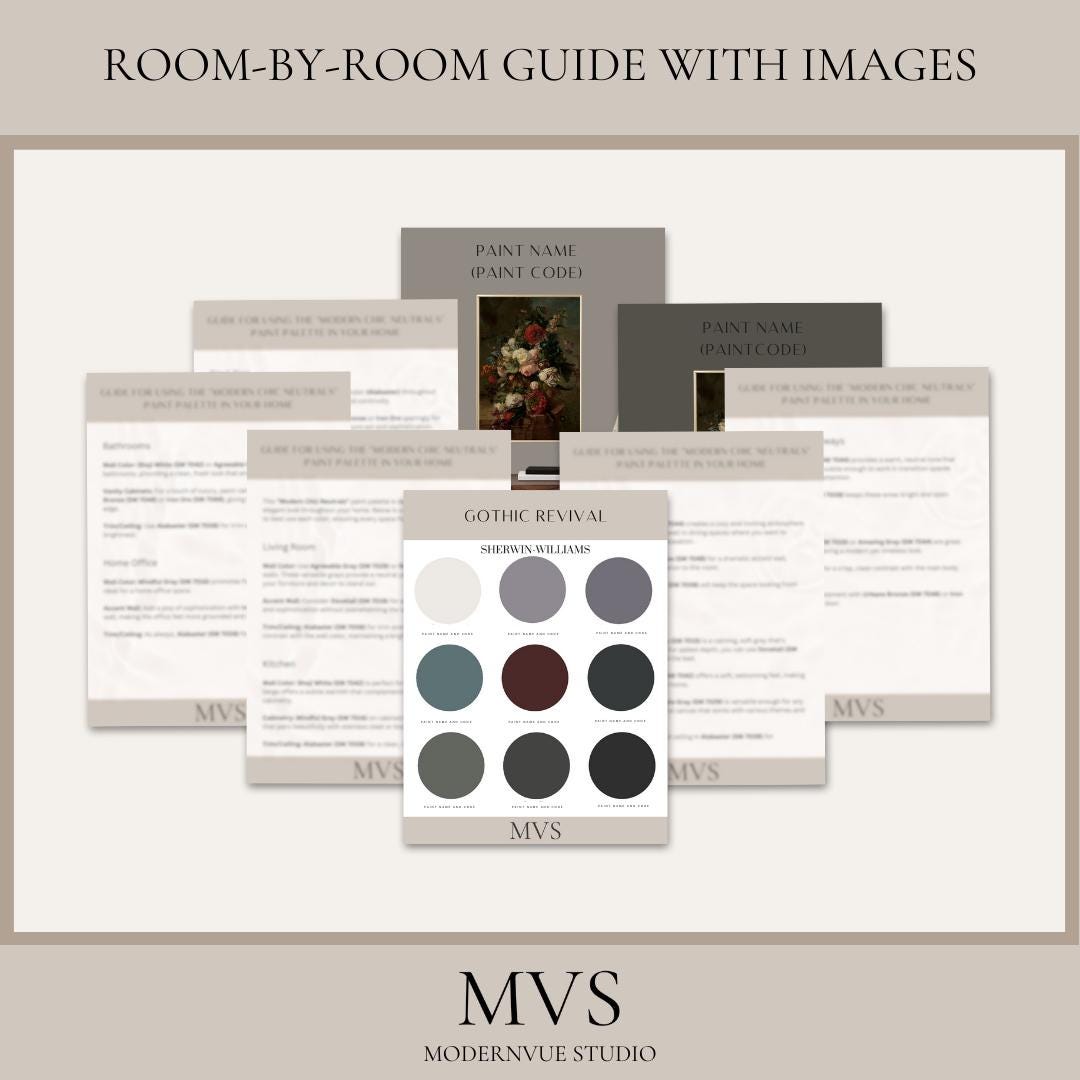 Home Paint Color Palette Gothic Collection Gothic Revival Paint Color ...