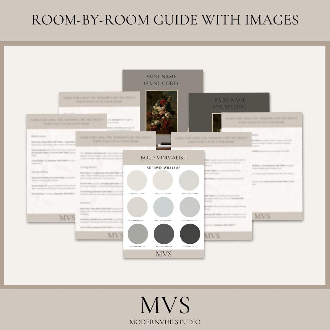 Home Paint Color Palette Minimalist Collection Bold Minimalist Paint ...