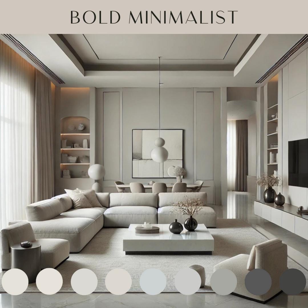 Home Paint Color Palette Minimalist Collection Bold Minimalist Paint ...