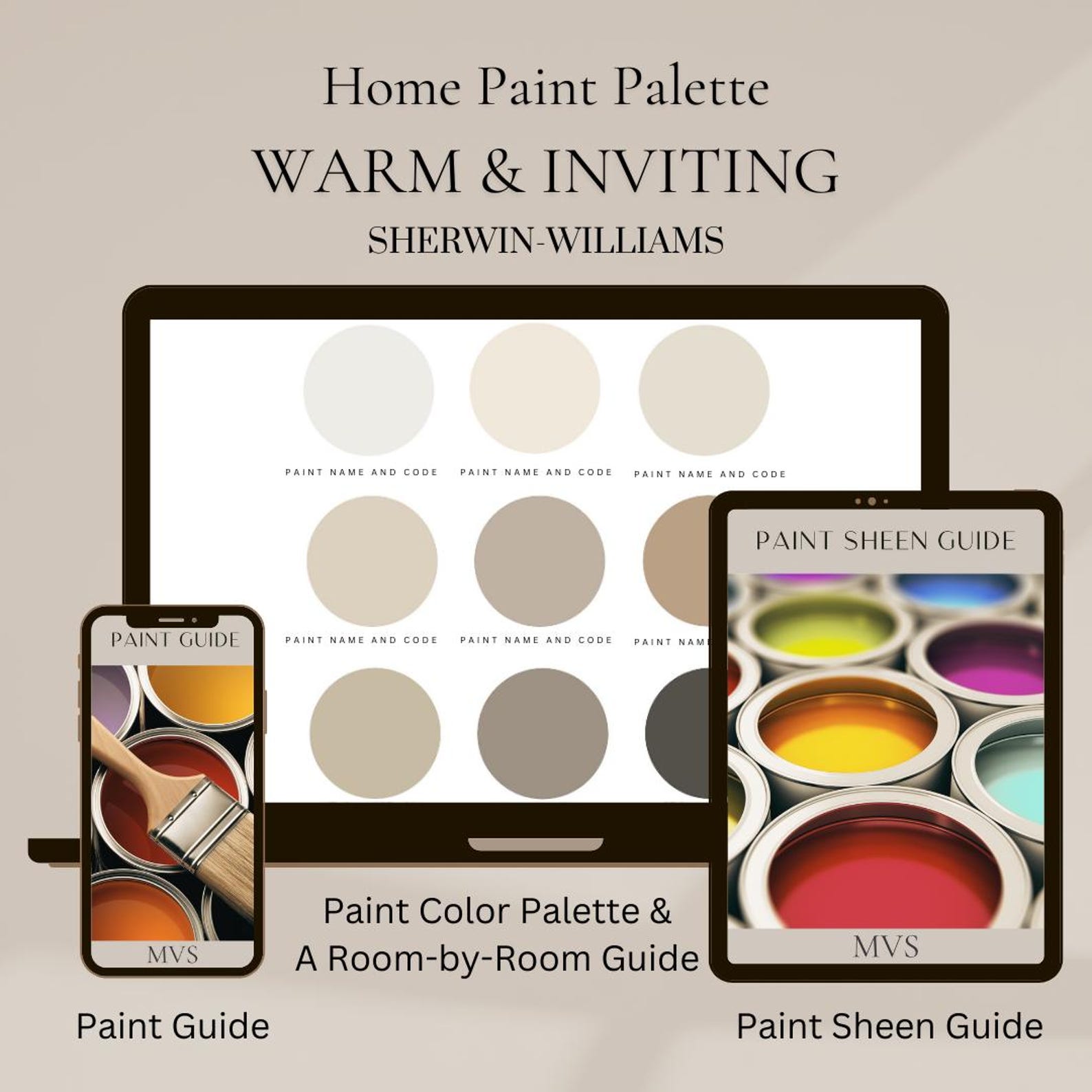 Home Paint Color Palette Home Staging Collection Warm & Inviting Paint ...