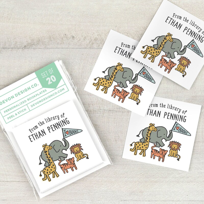 Personalized Bookplates Children - Etsy