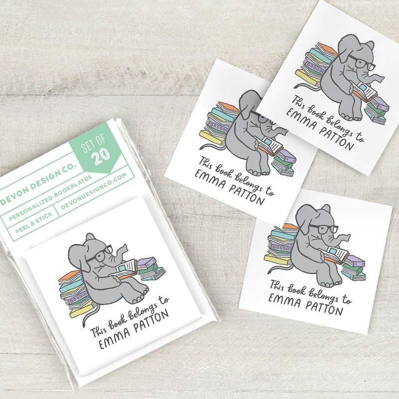 Personalized Bookplates Children - Etsy