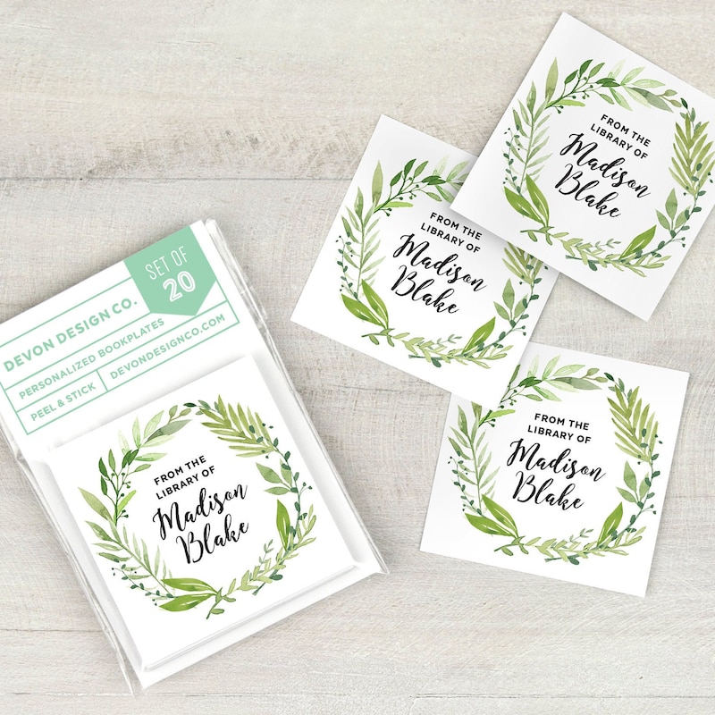 Book Plates Stickers - Etsy