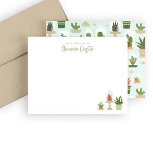 Personalized Notecard Set, Gift for Plant Lover, Personalized ...