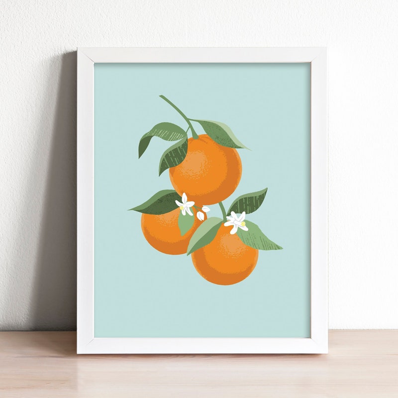 Orange Art - Etsy