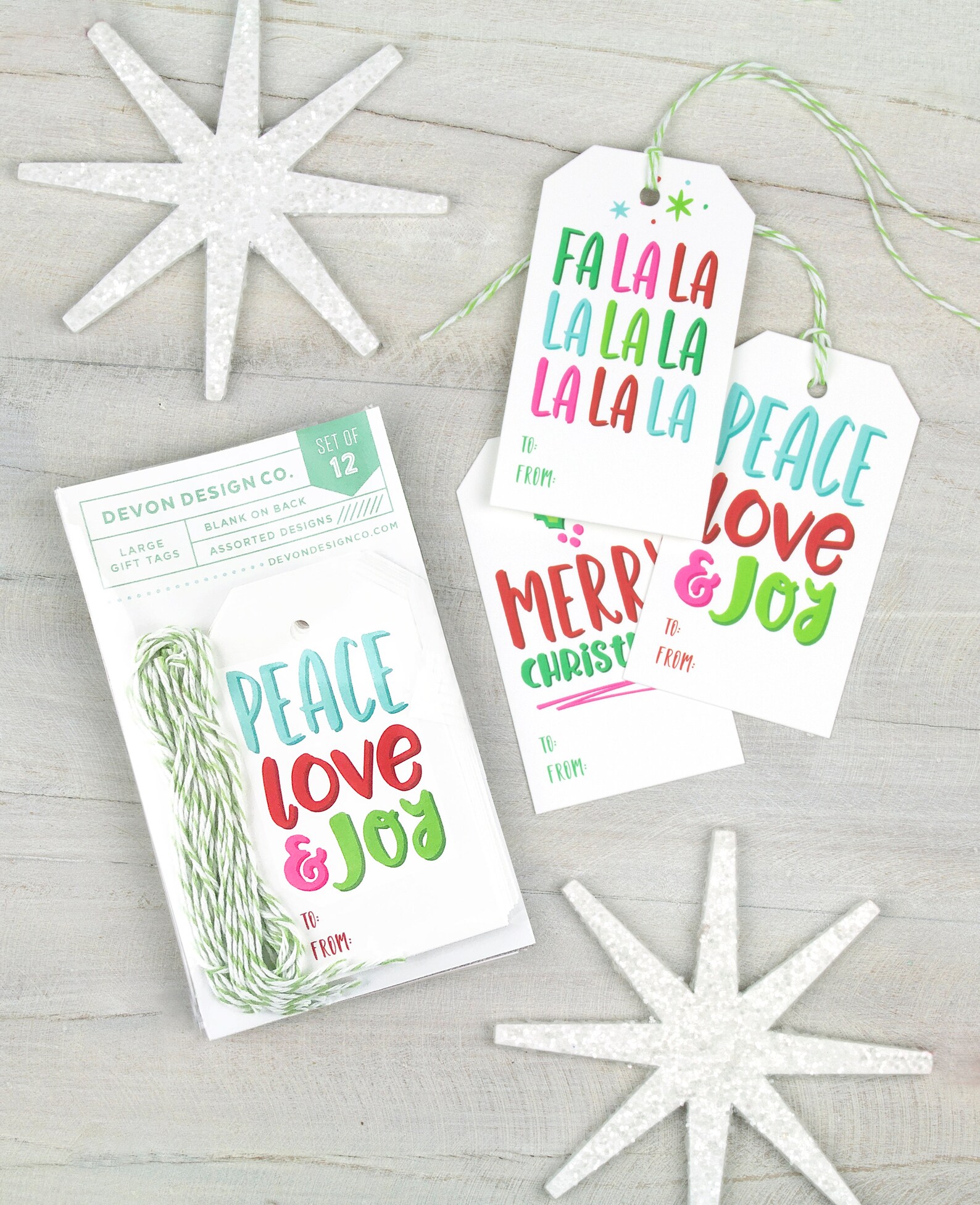 Colorful Christmas Gift Tags Fun Handmade Holiday Gift Tags - Etsy