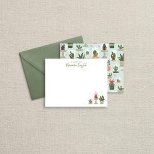 Personalized Notecard Set, Gift for Plant Lover, Personalized ...