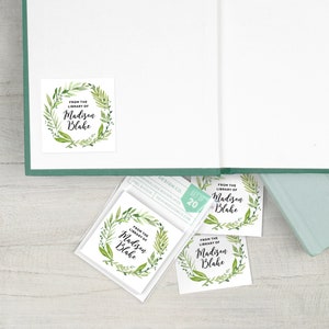 Custom Book Labels, Custom Bookplate Stickers, 2 Inch Set of 20, Book ...