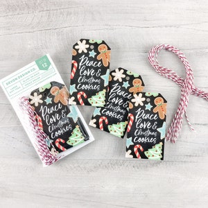Christmas Cookie Gift Tags, Cookie Exchange Tags, Holiday Packaging ...