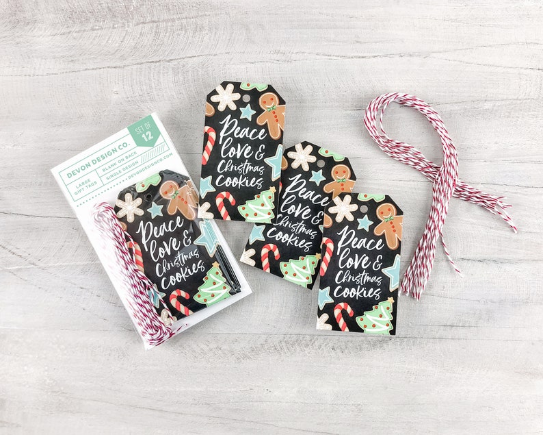 Christmas cookie gift tags cookie exchange tags holiday | Etsy