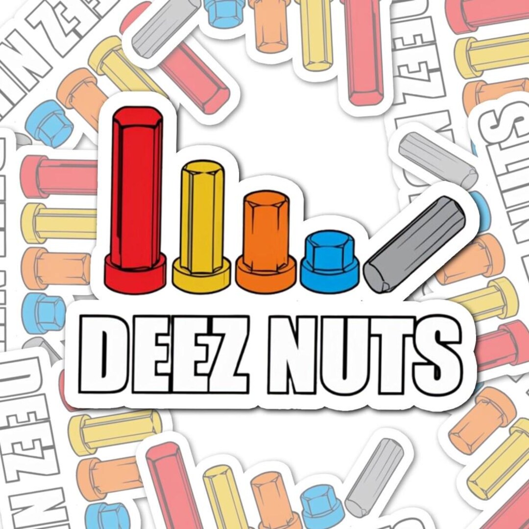 Deez Nuts Sticker Funny Wire Nut Electrician Sticker Trendy Waterproof ...