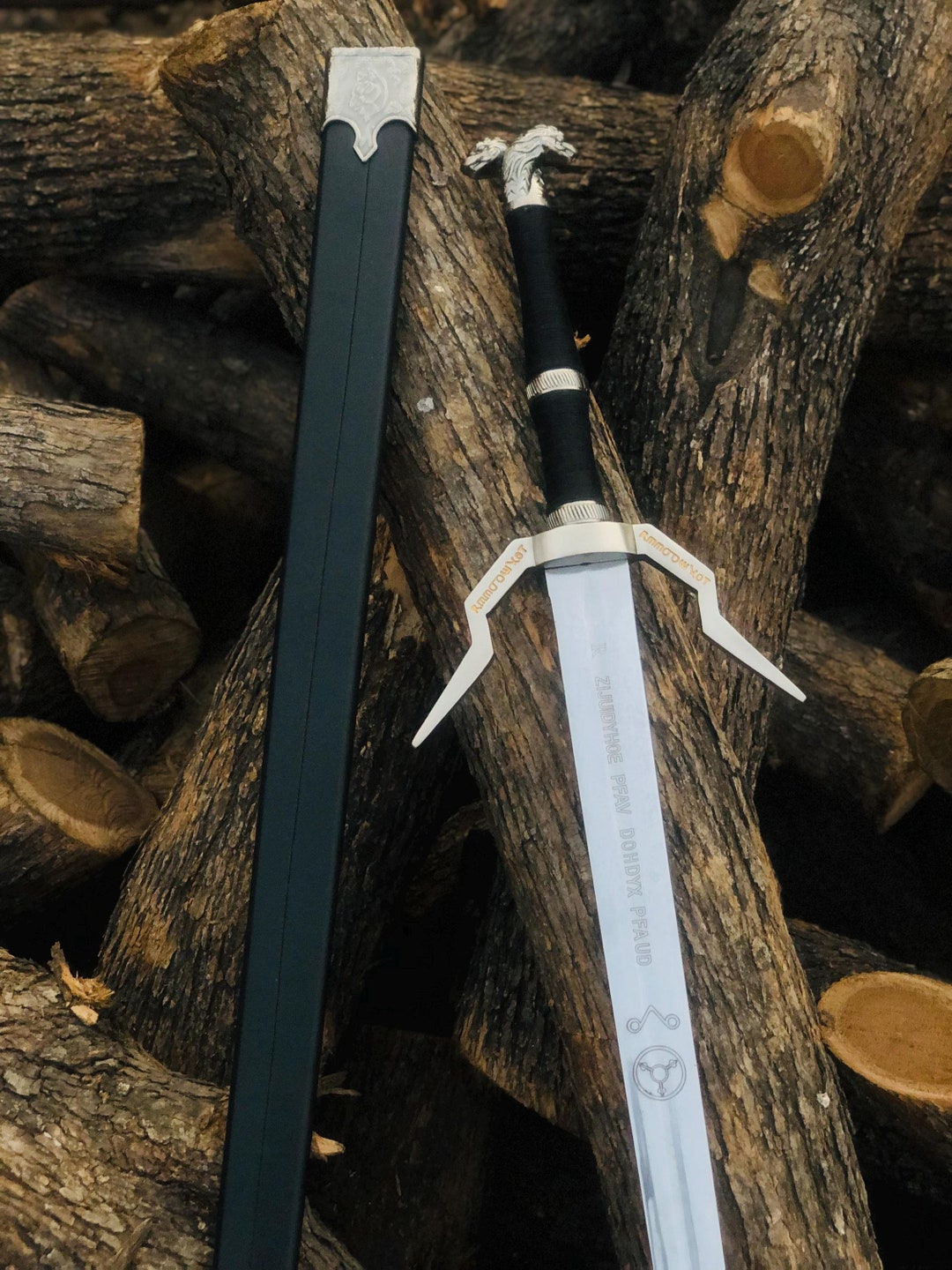 Handmade the Witcher Sword, Sword of Geralt of Rivia, Feline Sword ...