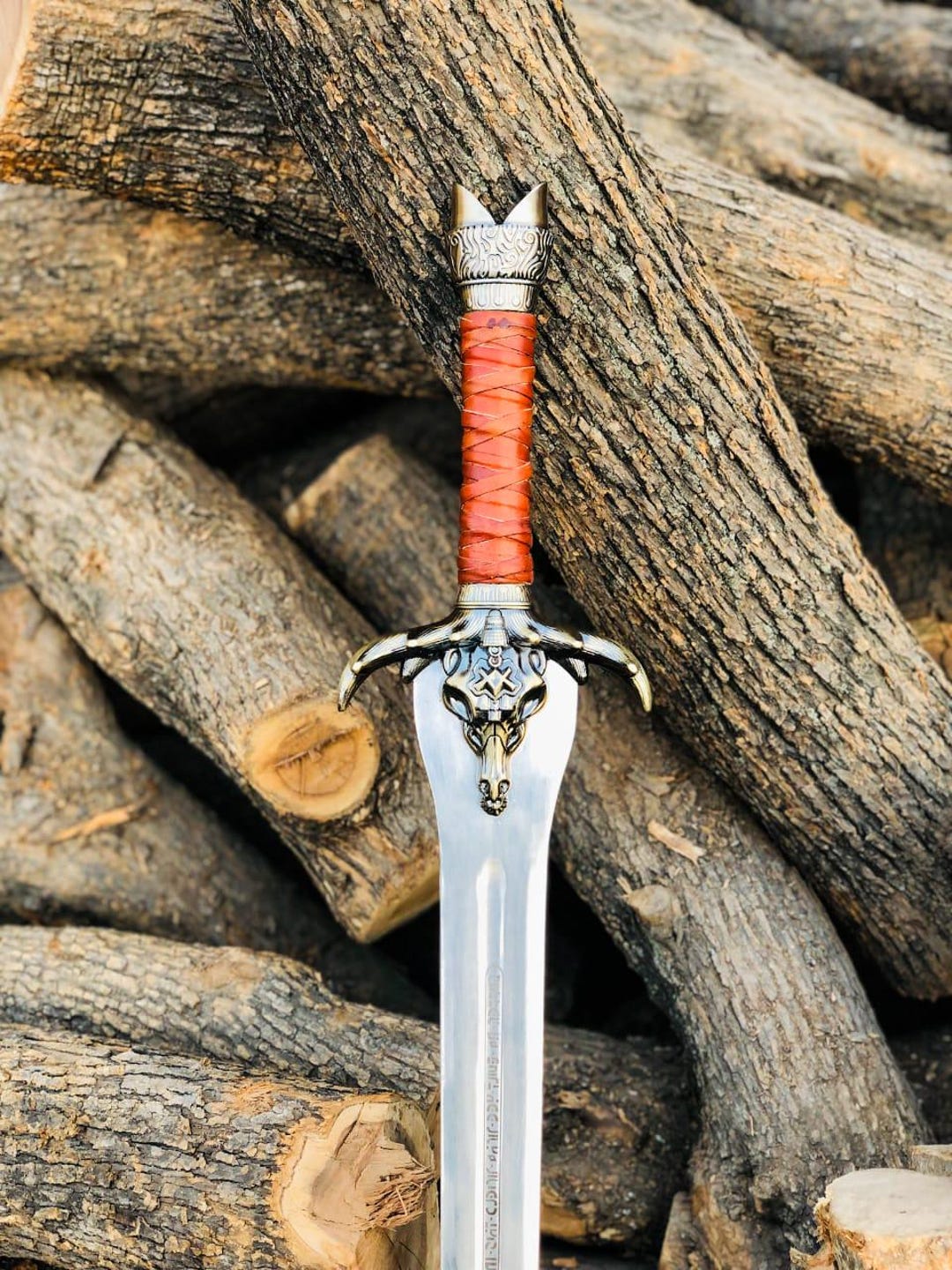 Custom Handmade Conan Destroyer Father's Sword Atlantean Cosplay Sword ...