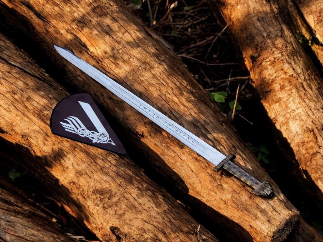 Handmade Viking Ragnar King Sword Viking Ragnar Sword Viking Era Ragnar ...