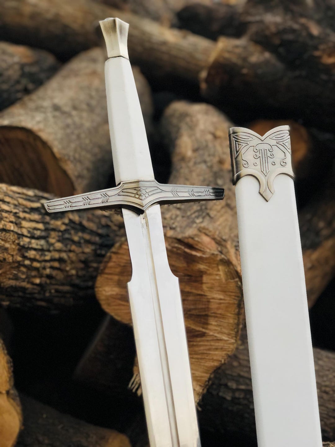 Handmade Witcher Silver Sword Witcher 3 Wild Hunt Geralt of Rivia ...