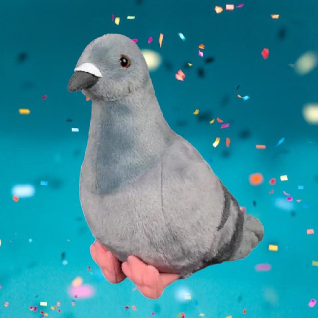 Cute Yellow Pigeon Bird Tummy Time Pillow Plush Toy 8-inch Soft Pigeon ...