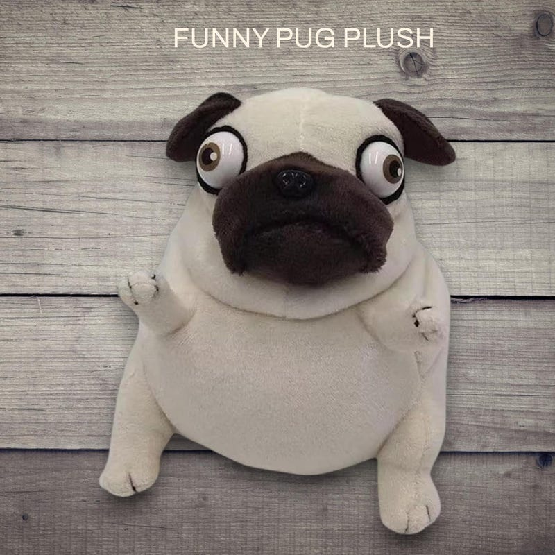 Pug Stuffed Animal - Etsy
