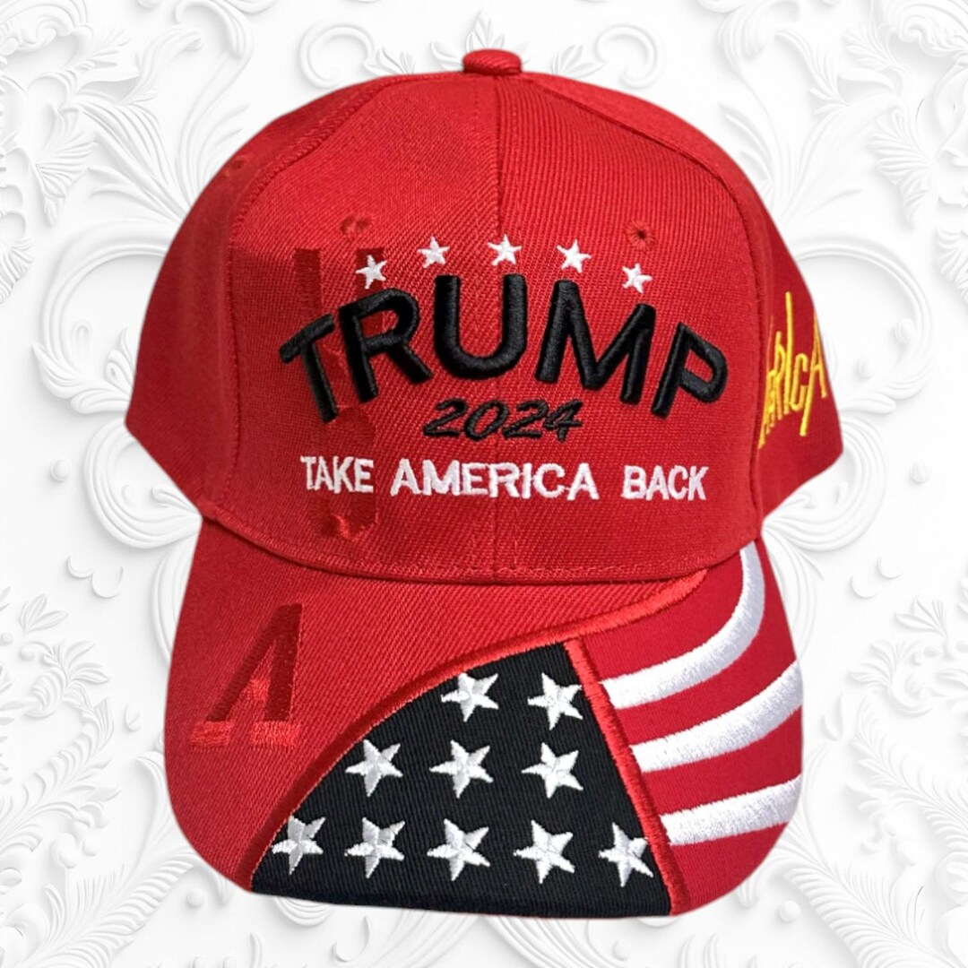 Red Trump Hat 2024 Camo Cap Hat Save America Again Donald MAGA KAG Take ...