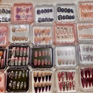High-quality 4 Sets Surprise Box, Mystery Nails Sets, Press on Nail ...