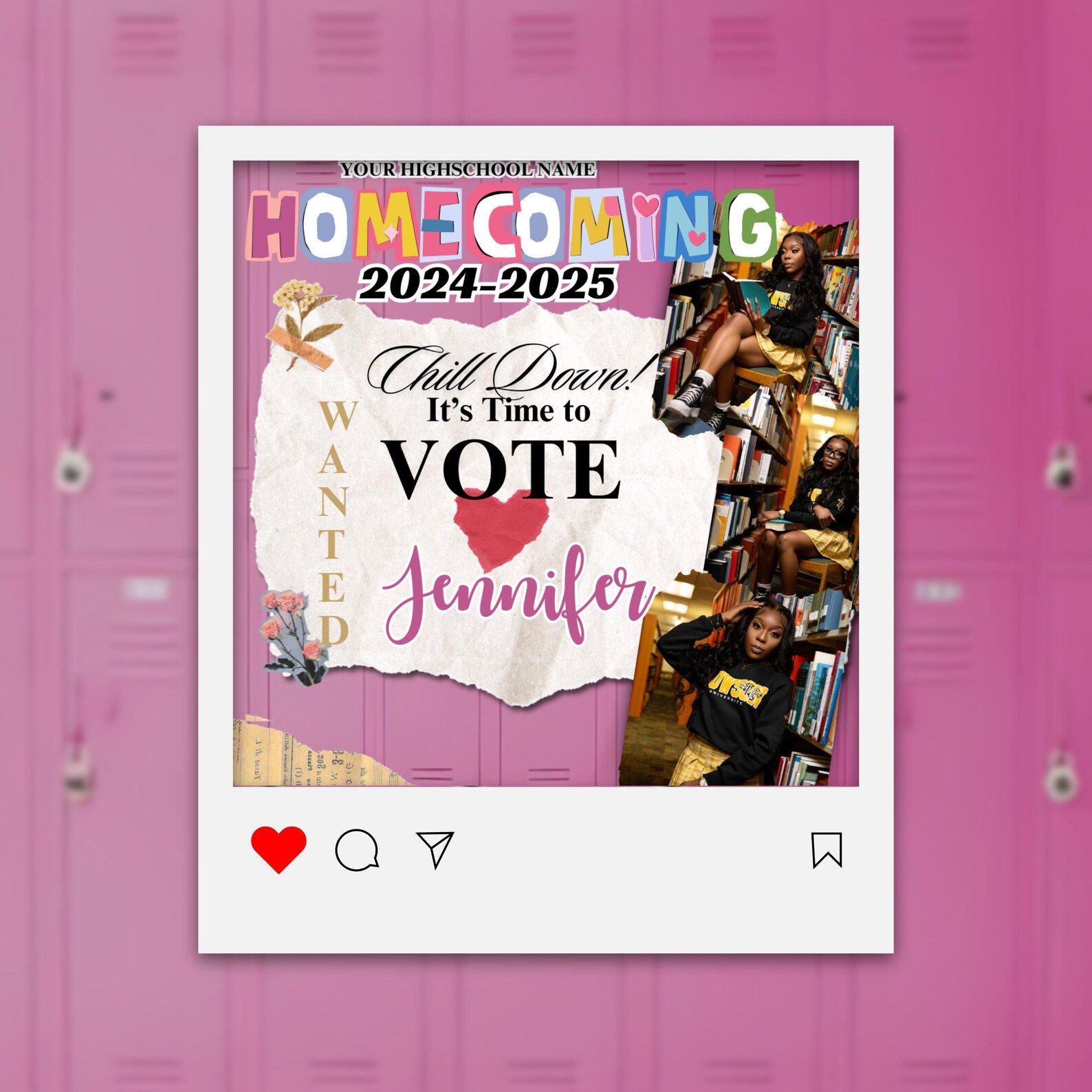 Homecoming Flyer Canva Template, Canva Editable Template, Homecoming ...