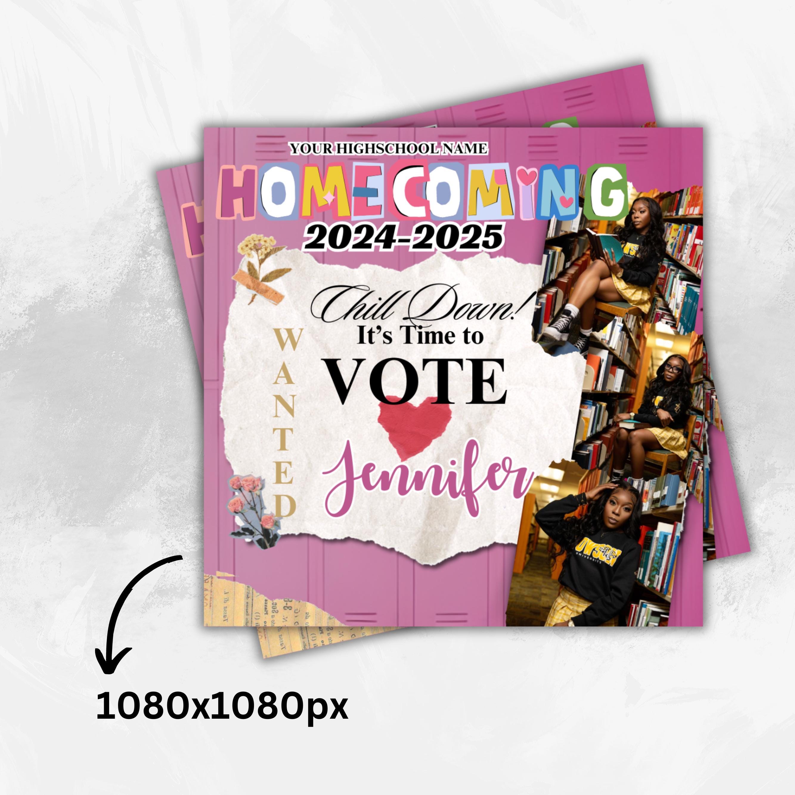 Homecoming Flyer Canva Template, Canva Editable Template, Homecoming ...